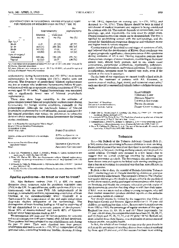 (PDF) Apallic syndrome--to treat or not to treat?