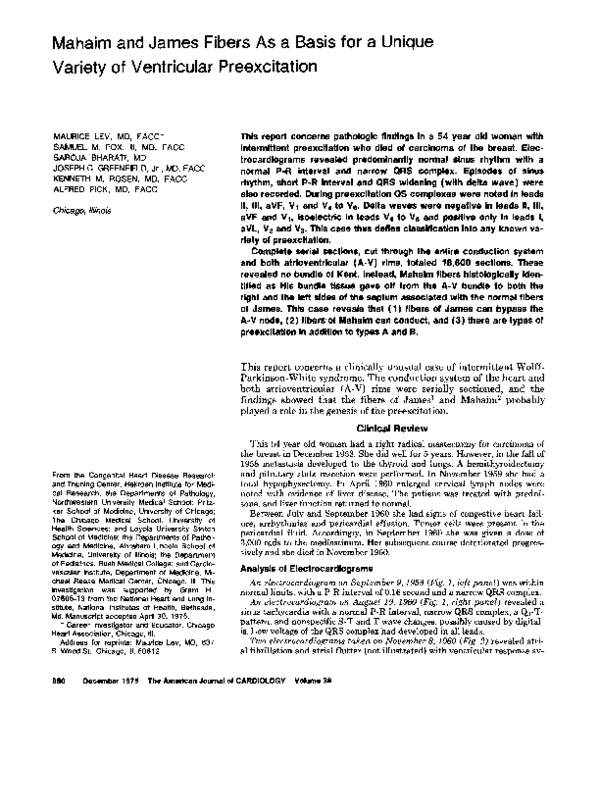 (PDF) Mahaim and James fibers as a basis for a unique variety of ...
