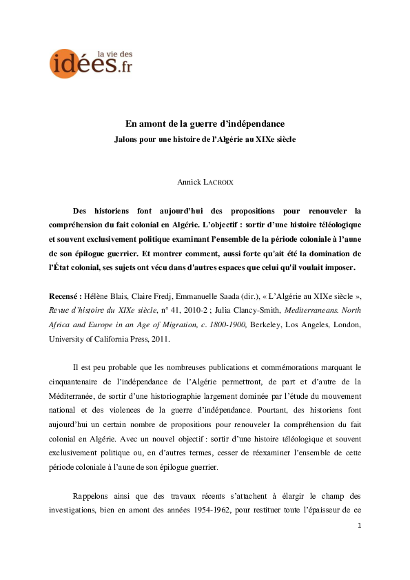 (PDF) Julia Ann CLANCY-SMITH, Mediterraneans: North Africa and Europe ...