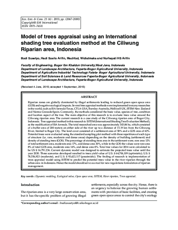 (PDF) Model of trees appraisal using an International shading tree ...