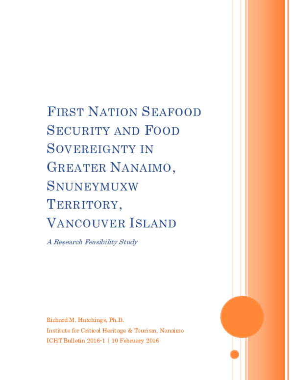 (PDF) First Nation Seafood Security and Food Sovereignty in Greater ...