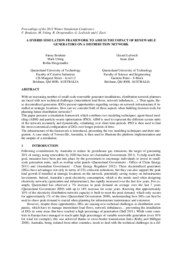 (PDF) Hybrid simulation framework Final