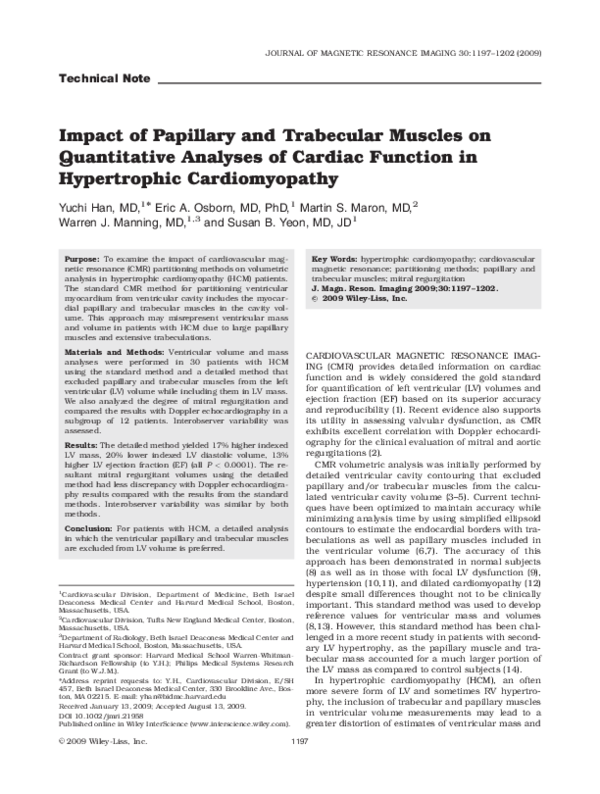 (PDF) Multimodality Imaging in Hypertrophic Cardiomyopathy Associated With Anomalous ...
