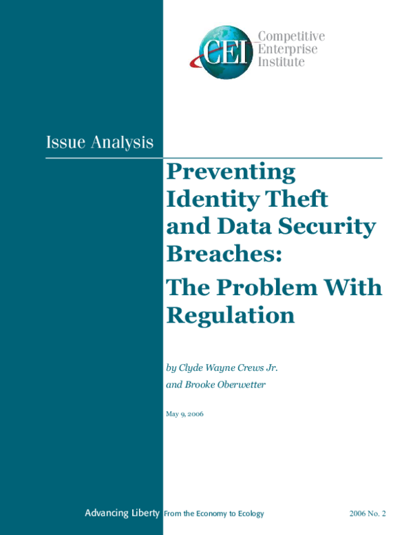 (PDF) Preventing Identity Theft and Data Security Breaches: The Problem ...