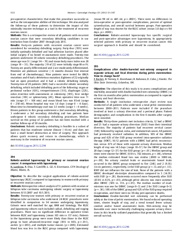 (PDF) Complications After Double-Barreled Wet-Ostomy Compared to ...