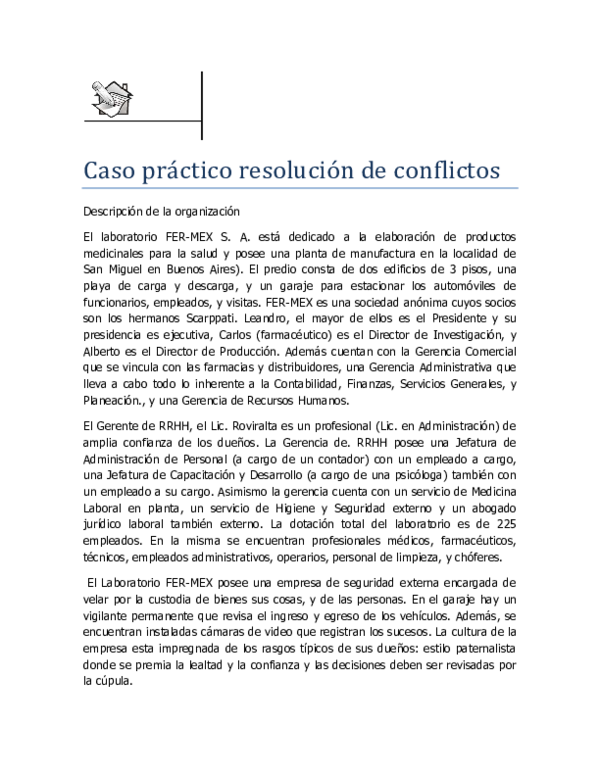 (PDF) Caso pra ctico resolucio n de conflictos