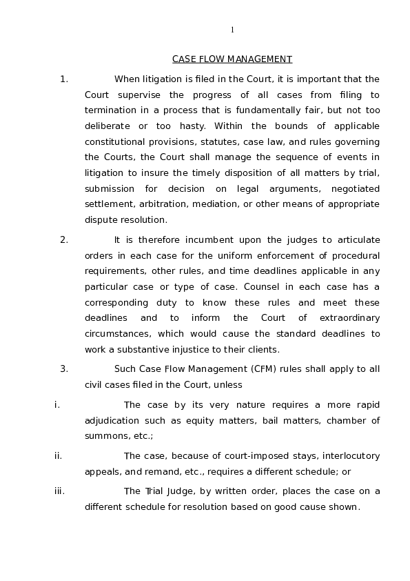 (DOC) Case Flow Management