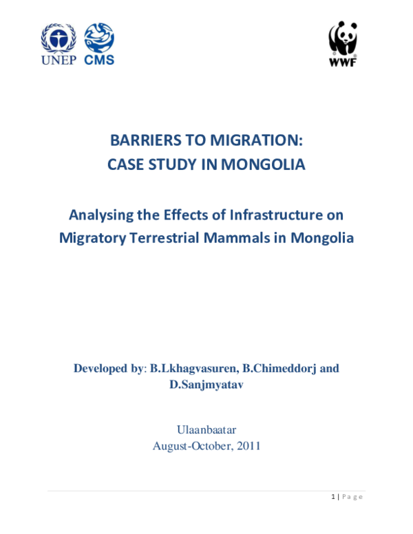 (PDF) Barriers to migration case study report to CMS