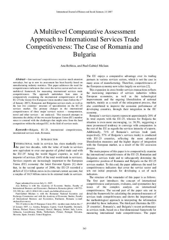 (PDF) A Multilevel Comparative Assessment Approach to International ...