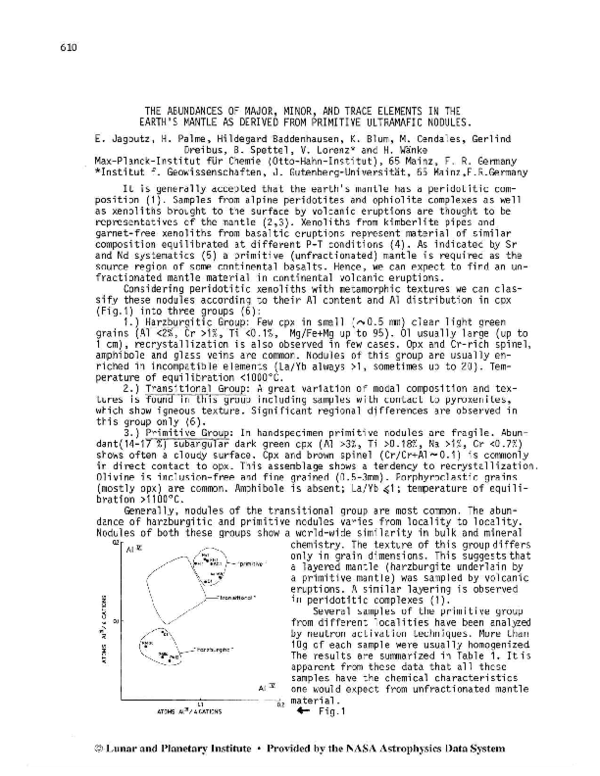 (PDF) The abundances of major, minor and trace elements in the earth's mantle as derived from ...