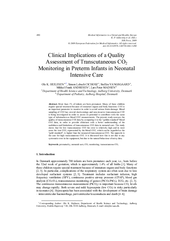 (PDF) Clinical implications of a quality assessment of transcutaneous ...