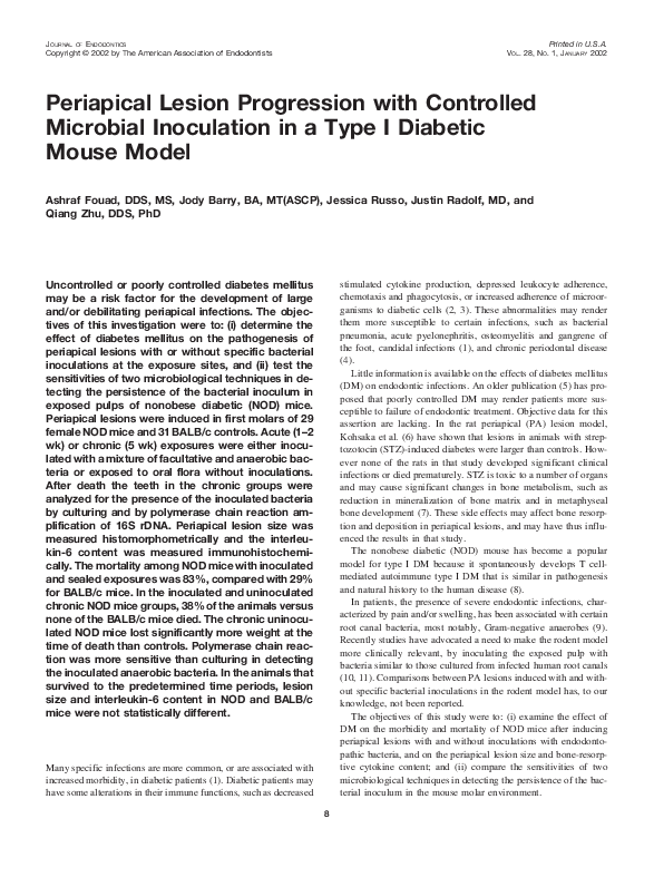 (PDF) Periapical lesion progression with controlled microbial ...