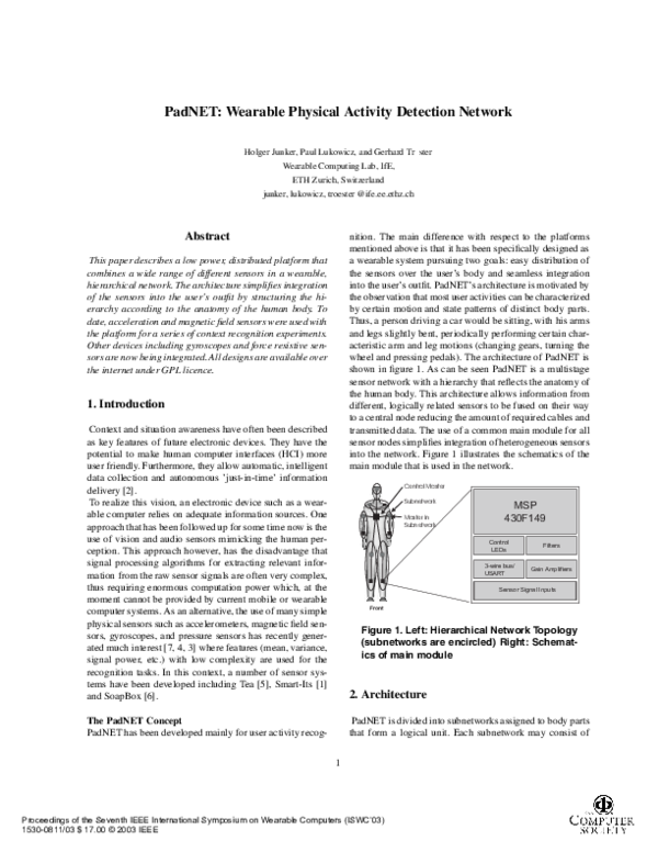 (PDF) PadNET: wearable physical activity detection network