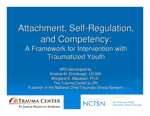 (PDF) Attachment, Self-Regulation, and Competency