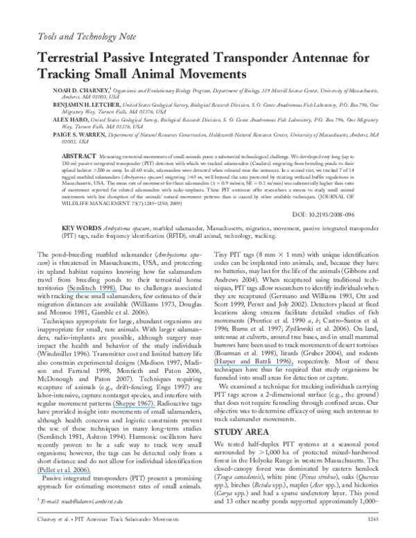 (PDF) Terrestrial Passive Integrated Transponder Antennae for Tracking ...