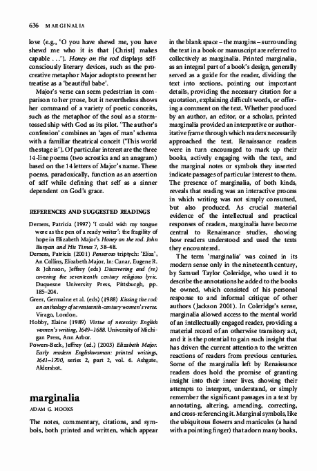 (PDF) Marginalia