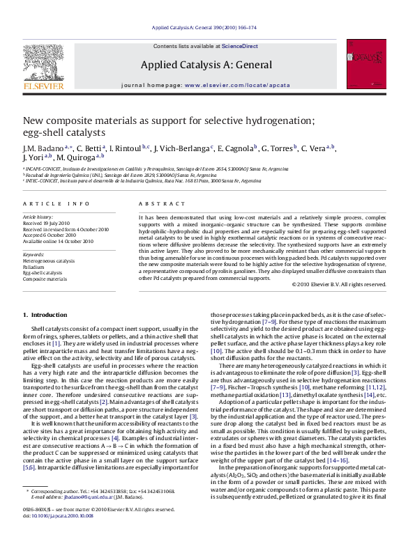 (PDF) New composite materials as support for selective hydrogenation ...