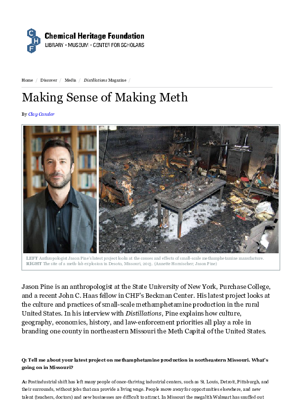 (PDF) Making Sense of Making Meth