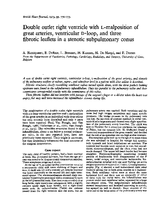 (PDF) Double outlet right ventricle with L-malposition of great ...