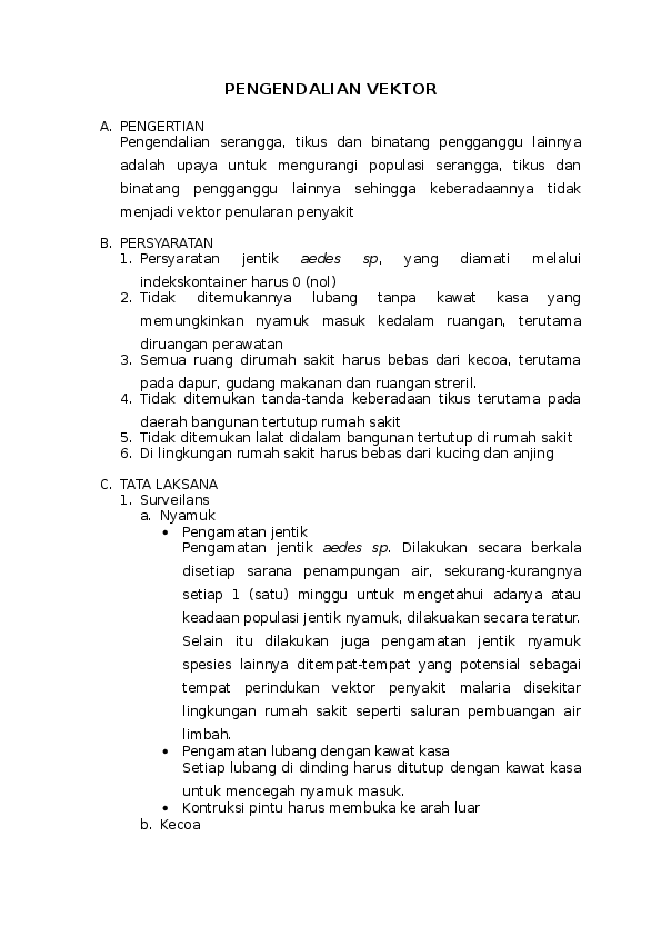 (DOC) PENGENDALIAN VEKTOR