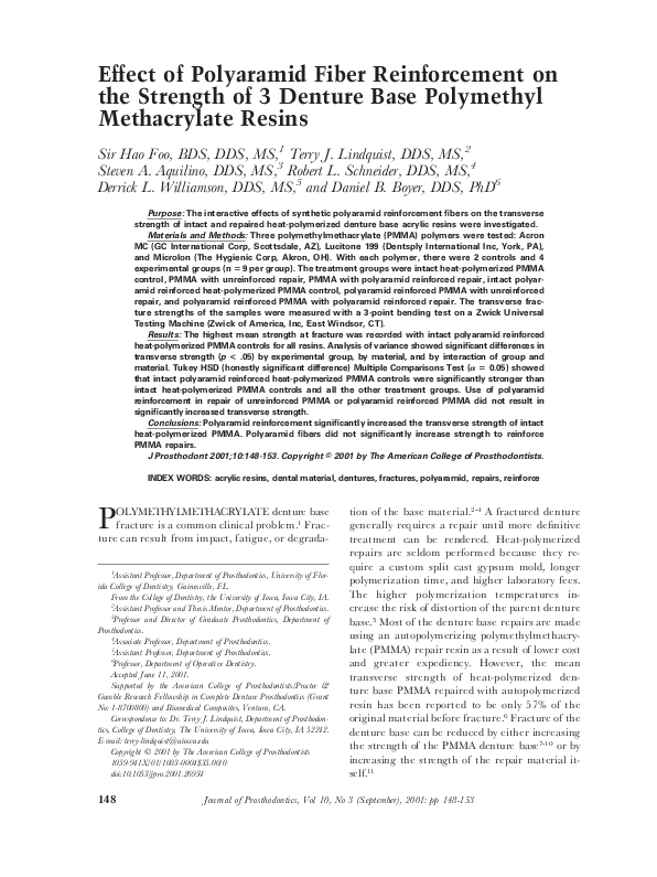 (PDF) Effect of polyaramid fiber reinforcement on the strength of 3 ...
