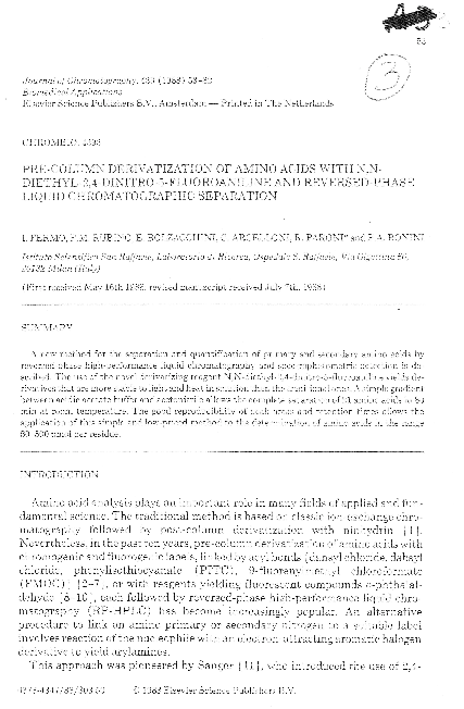 (PDF) Pre-column derivatization of amino acids with N,N-diethyl-2,4 ...