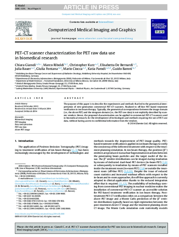 (PDF) PET-CT scanner characterization for PET raw data use in ...