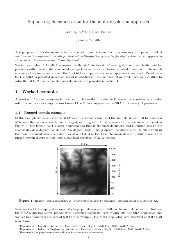 (PDF) Supporting documentation for the multi-resolution approach