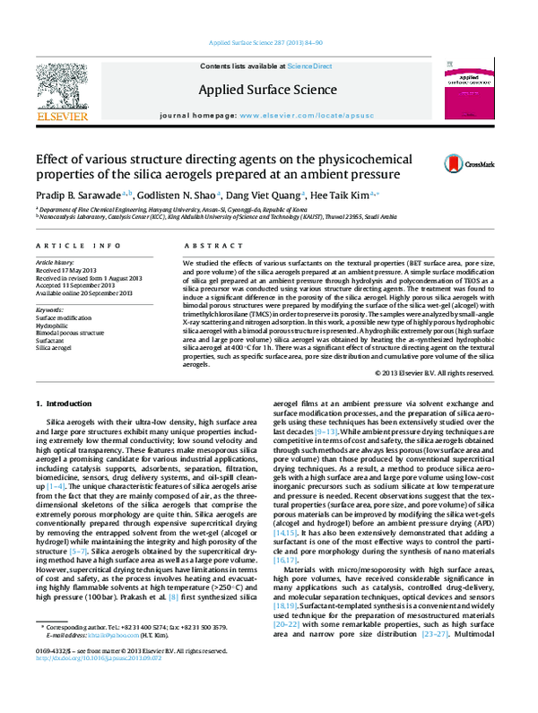(PDF) Chemical, Physical, and Mechanical Characterization of Isocyanate Cross-linked Amine ...