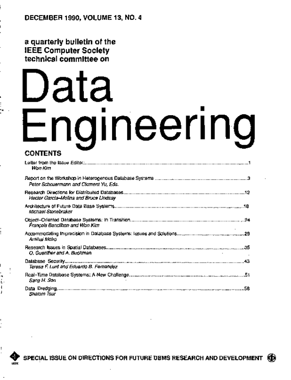 Pdf Object Oriented Database Systems