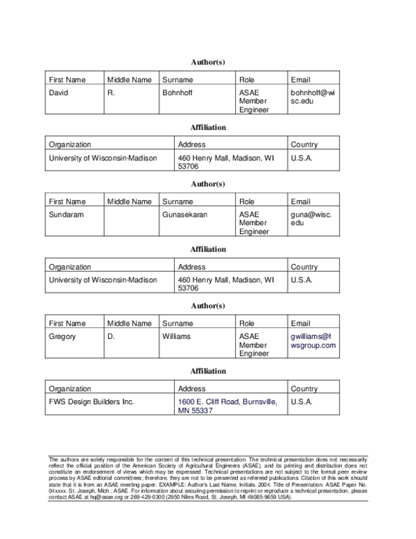 (PDF) An Undergraduate Engineering Curriculum for Agri-Industrial ...