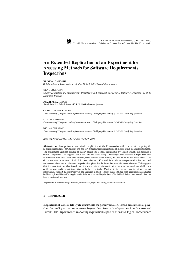 (PDF) An extended replication of an experiment for assessing methods ...