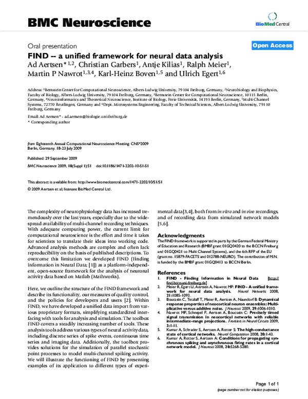 (PDF) FIND -- a unified framework for neural data analysis