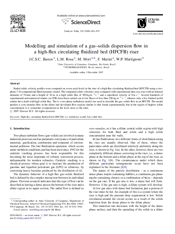 (PDF) Axial and radial development of solids holdup in a high flux/density gas–solids ...