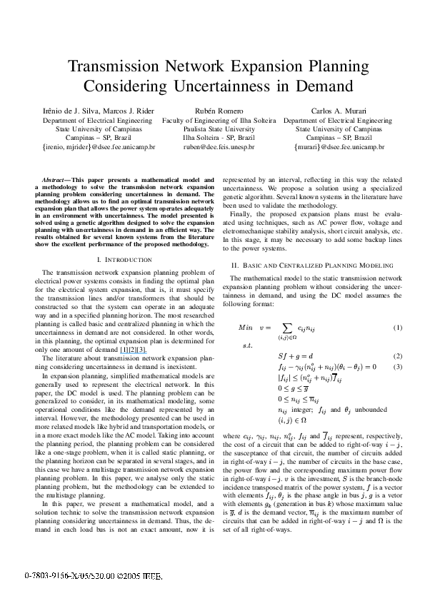 (PDF) Transmission Network Expansion Planning Considering Phase-Shifter ... (PDF) Transmission Network Expansion Planning Considering Phase-Shifter ...