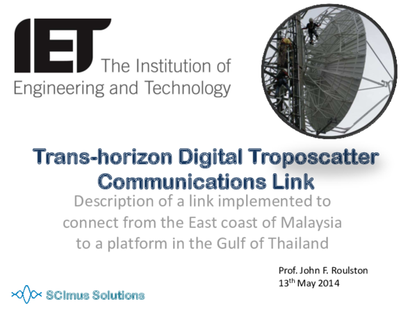 (PDF) Trans-horizon Digital Troposcatter Communications Link ...