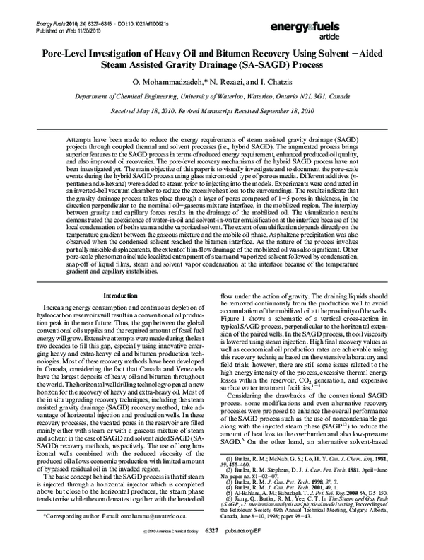 (PDF) Production Characteristics of the Steam-Assisted Gravity Drainage ...