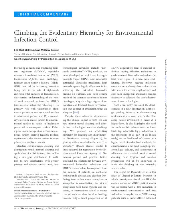 (PDF) Editorial Commentary: Climbing the Evidentiary Hierarchy for ...