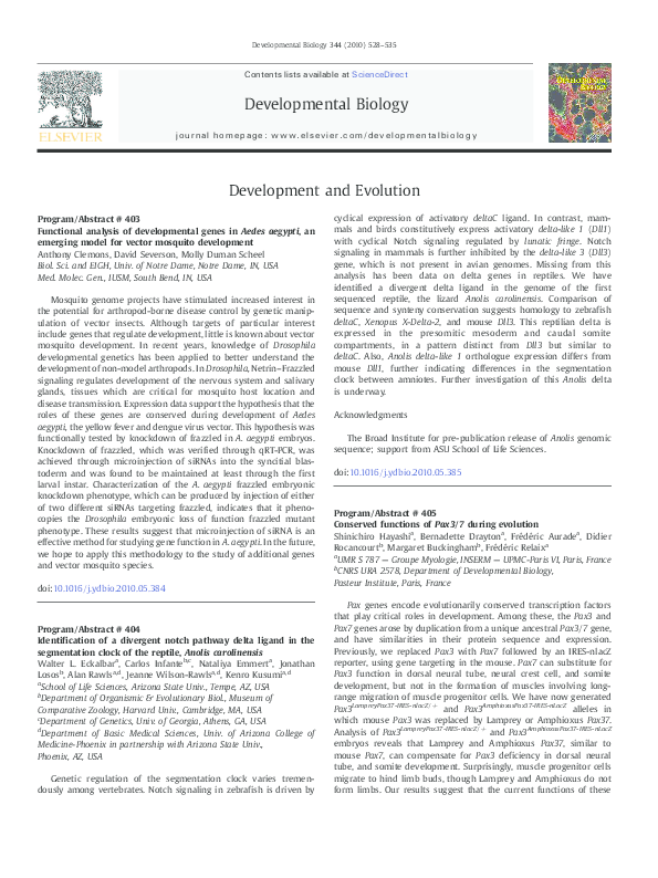 (PDF) Identification of a divergent notch pathway delta ligand in the segmentation clock of the ...