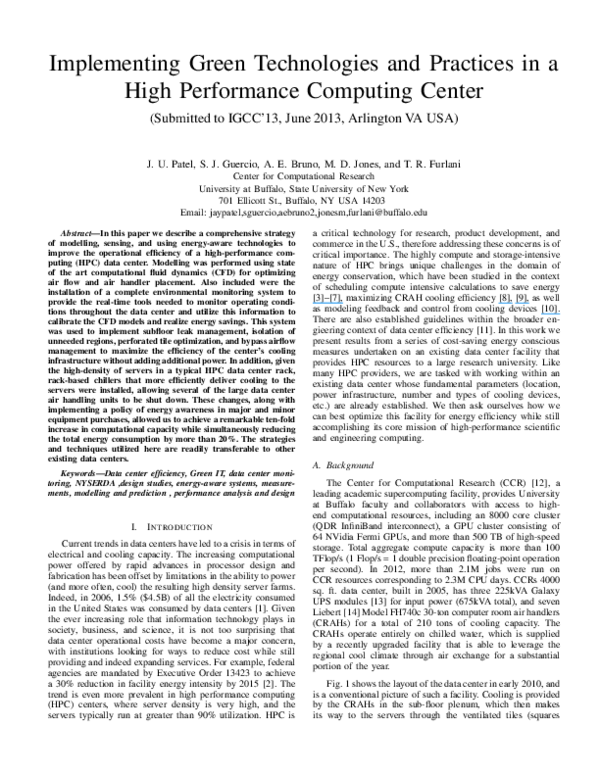 (PDF) Implementing green technologies and practices in a high ...