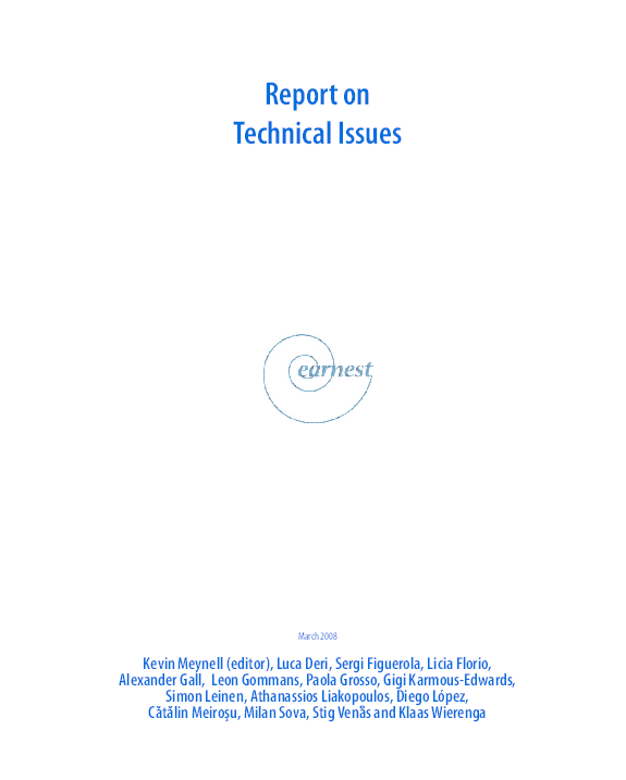 (PDF) Report on Technical Issues