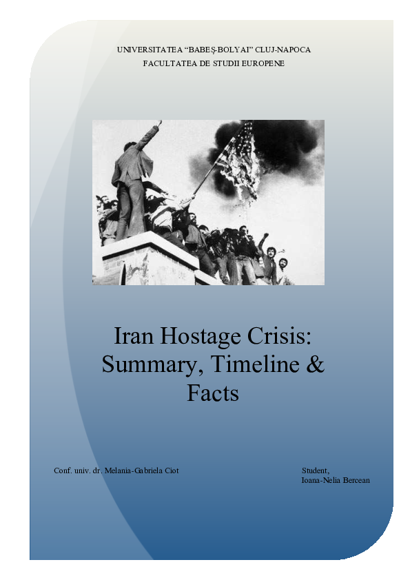 (PDF) Iran Hostage Crisis