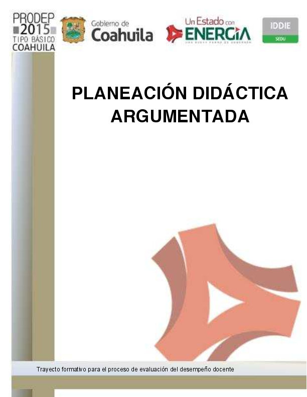 (PDF) Evaluación del Desempeño Guía para la elaboración de la Planeación didáctica argumentada ...
