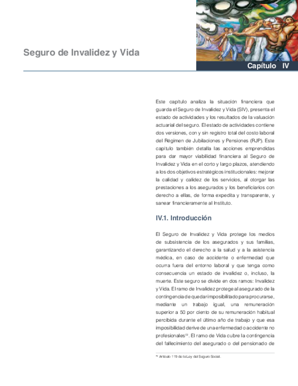 (PDF) Capítulo IV Seguro de Invalidez y Vida