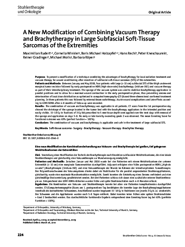 (PDF) A New Modification of Combining Vacuum Therapy and Brachytherapy ...