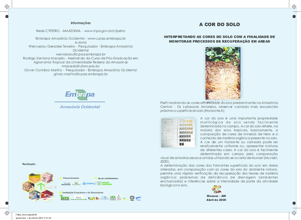 (PDF) A Cor Do Solo: Interpretando as Cores Do Solo Com a Finalidade De ...