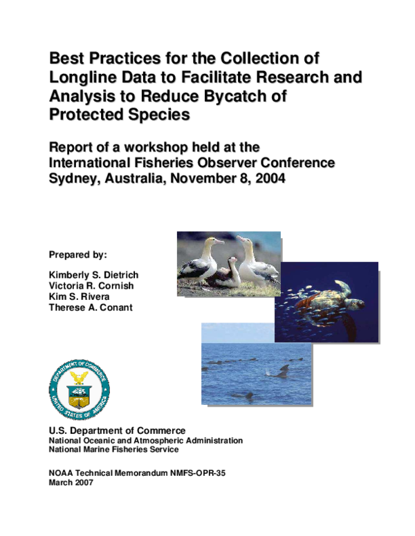 (PDF) Best Practices for the Collection of Longline Data to Facilitate ...