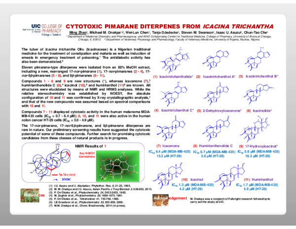 (PDF) Bioactive pimarane diterpenes from Icacina trichantha