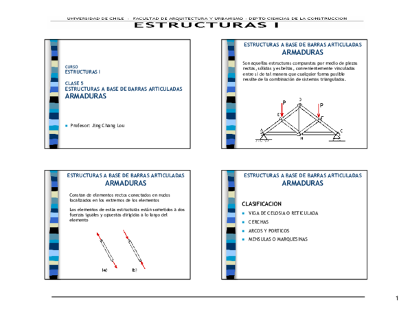 (PDF) ESTRUCTURAS A BASE DE BARRAS ARTICULADAS ARMADURAS ESTRUCTURAS A ...