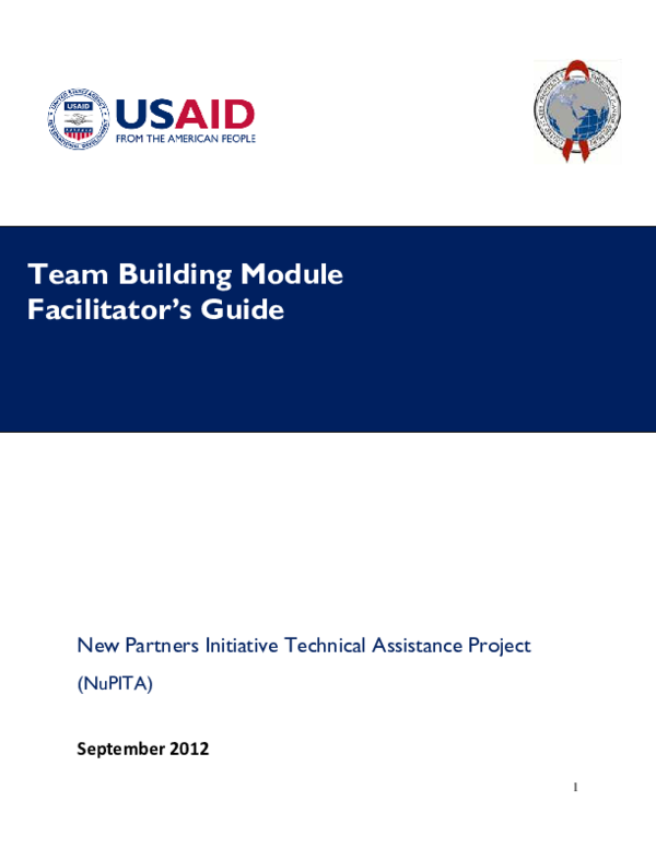 (PDF) Team Building Module Facilitator's Guide New Partners Initiative ...